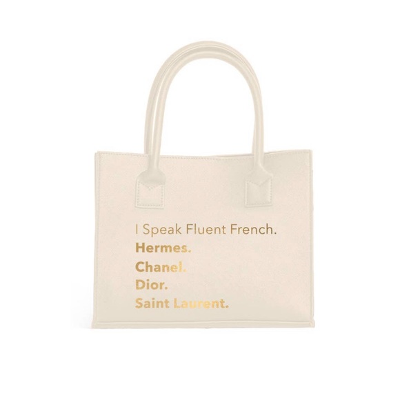 Bags | Vegan Leather Nwt Womens Fluent French Ivory Mini Tote | Poshmark